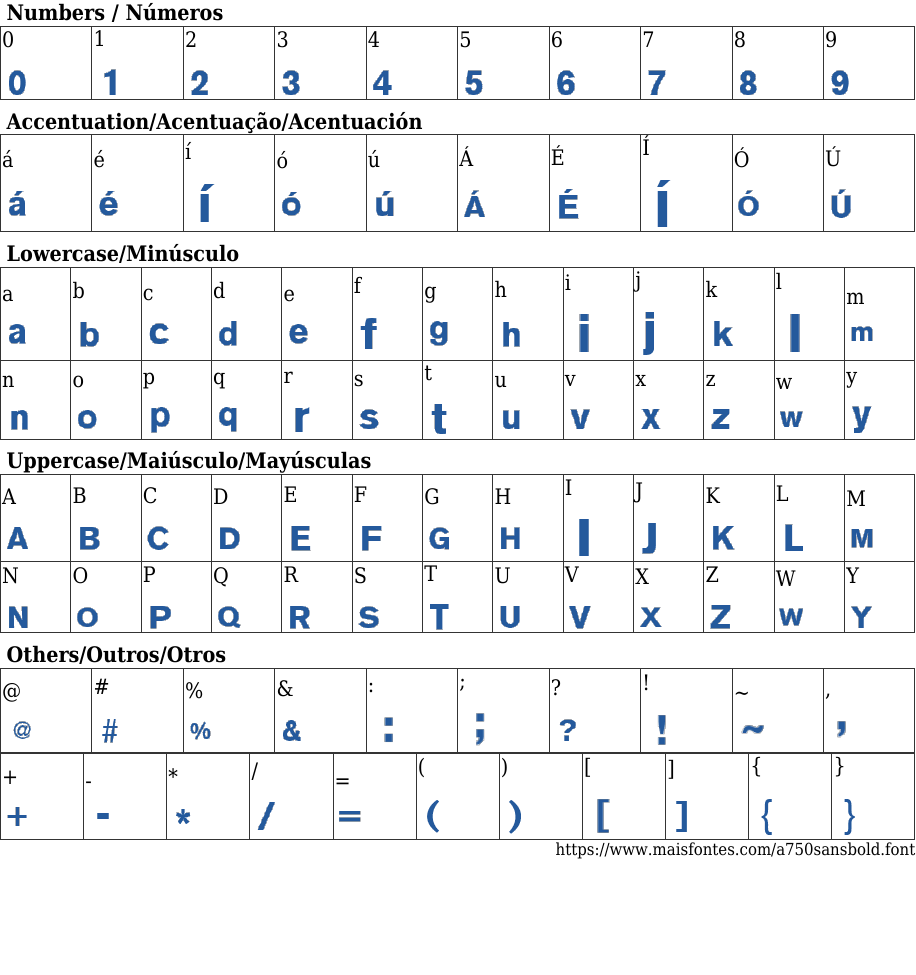 A750 Sans Bold: Free Font Download | MaisFontes