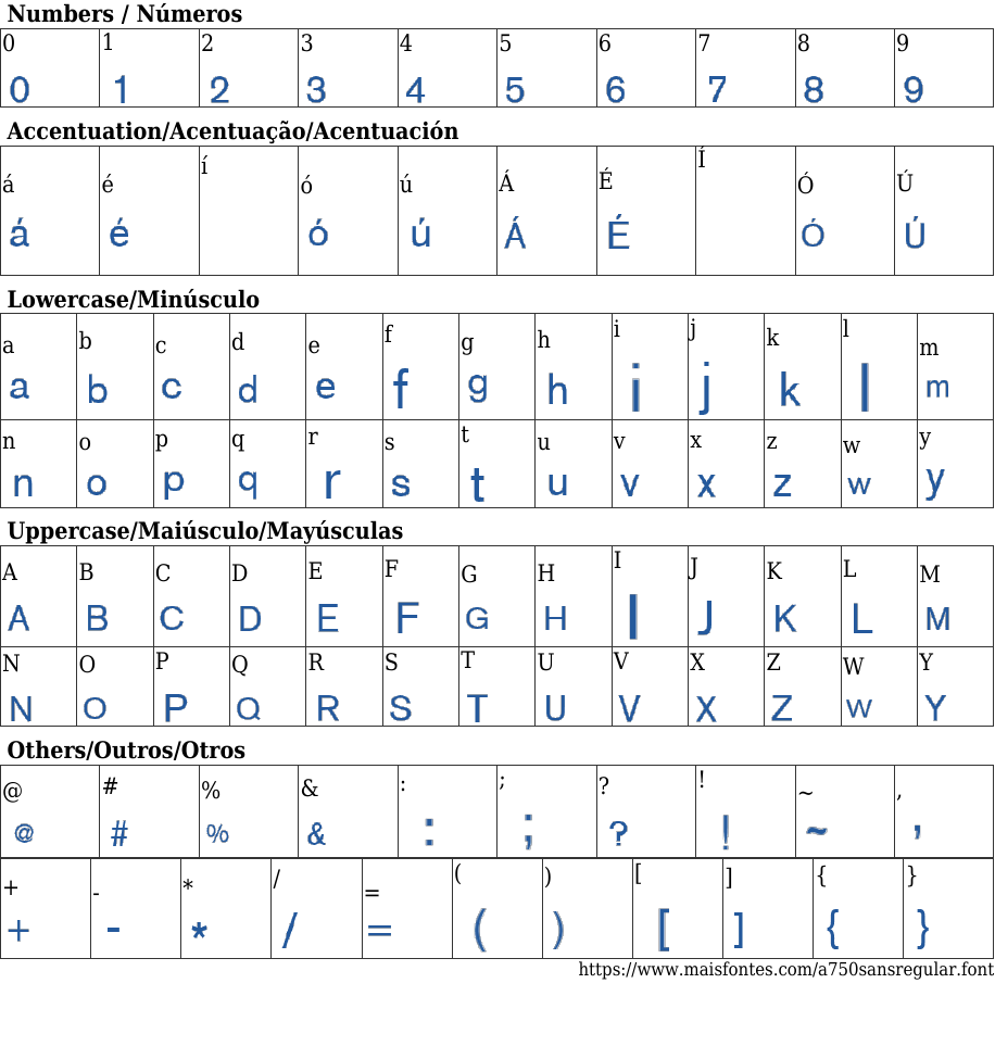 A750 Sans Regular: Free Font Download | MaisFontes