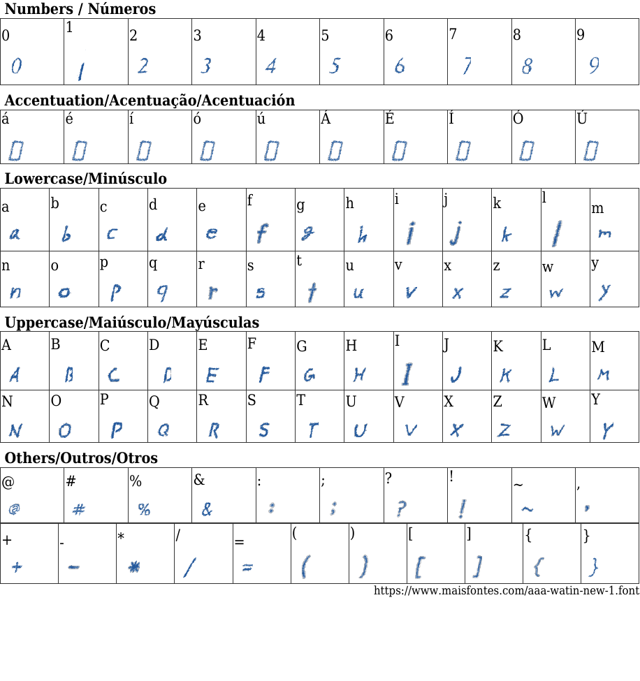 AAA Watin New Hands: Free Font Download | MaisFontes