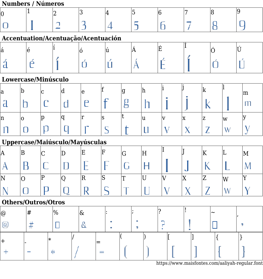 Aaliyah Regular: Download Free Font | MaisFontes