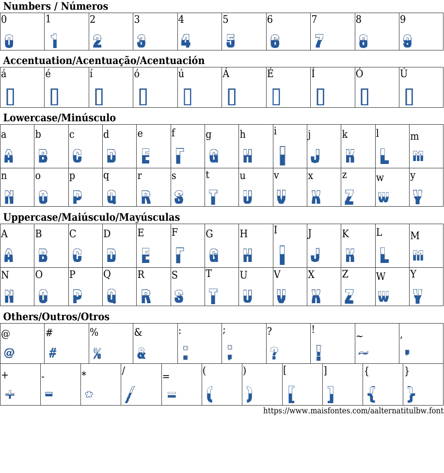 A Alterna Titul Black&White: Download Free Font | MaisFontes