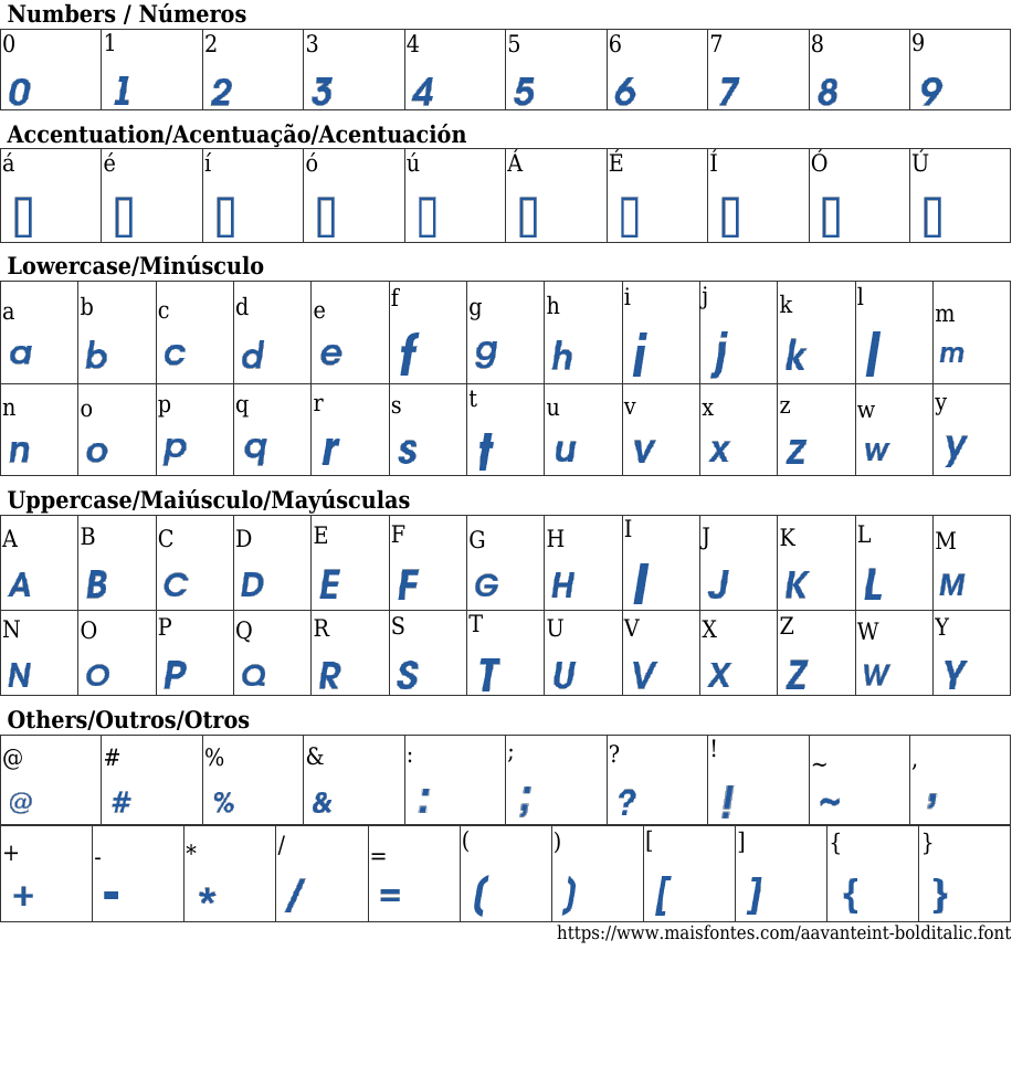 A Avante Int Bold Italic: Free Font Download | MaisFontes