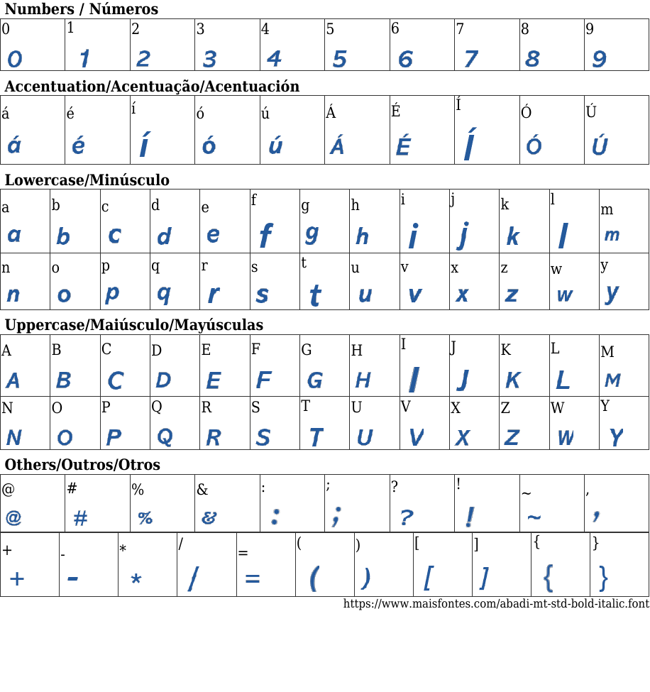 Abadi MT Std Bold Italic: Free Font Download | MaisFontes