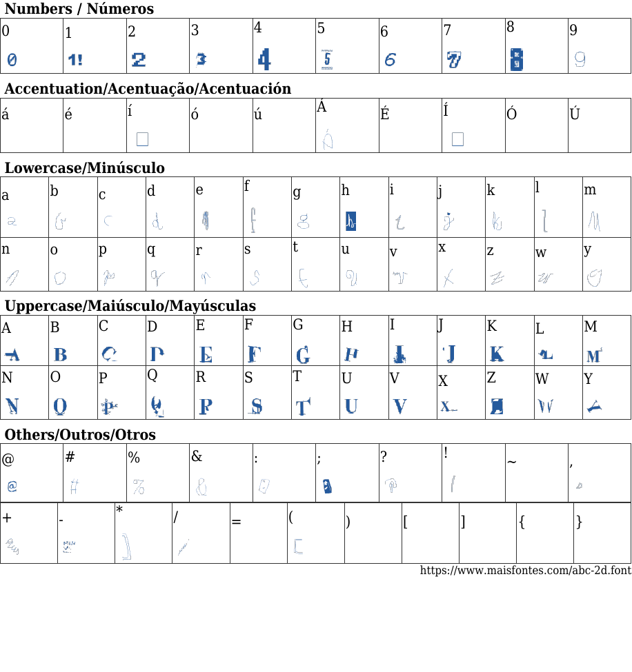 ABC 2D: Free Font Download | MaisFontes
