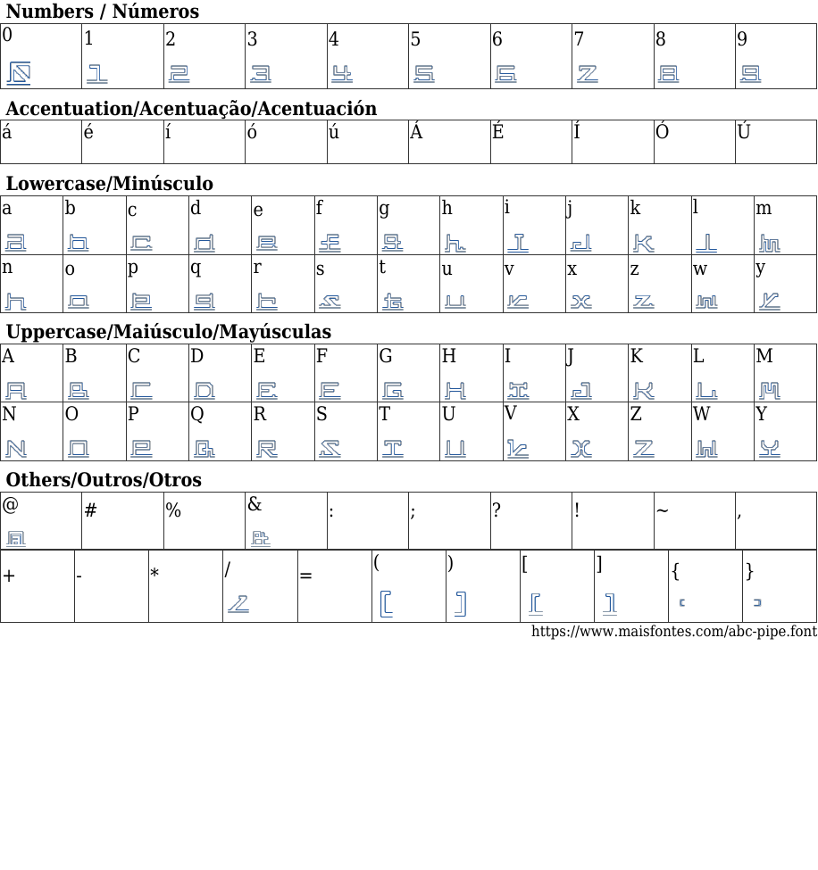 Abc pipe Font: Free Download | MaisFontes