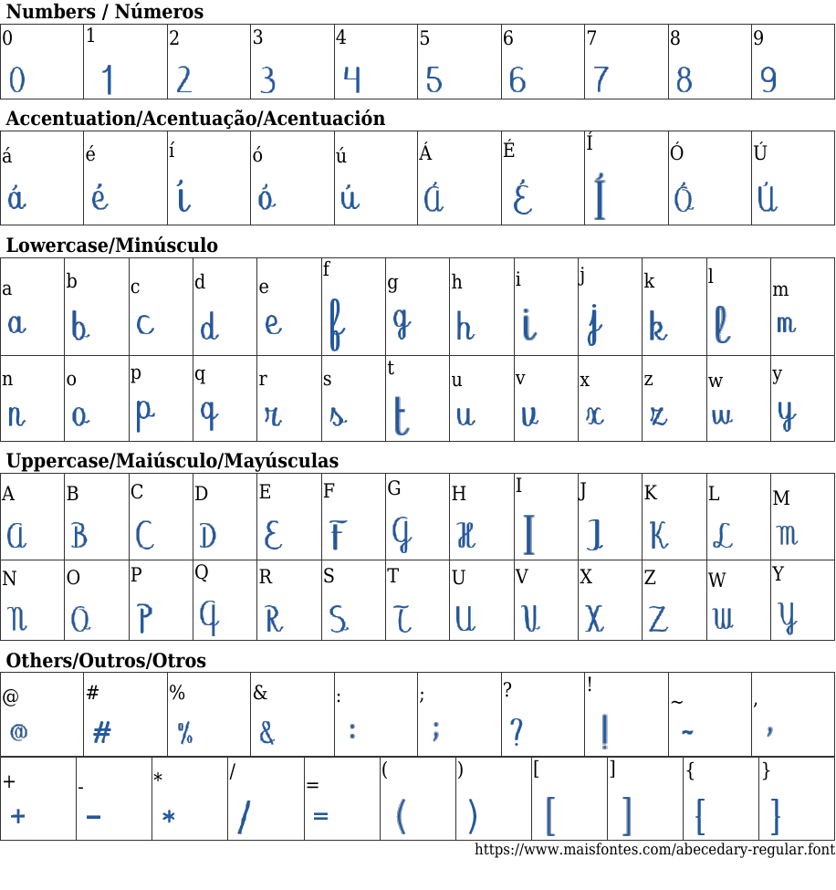 Abecedary Regular: Free Font Download | MaisFontes