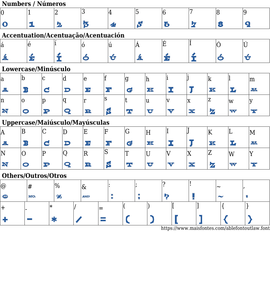 Ablefont Outlaw: Baixar Fonte Grátis | MaisFontes