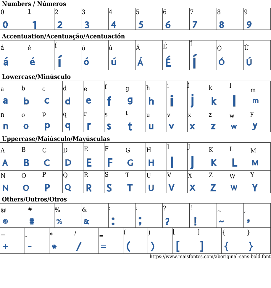 Aboriginal Sans Bold Font: Free Download | MaisFontes