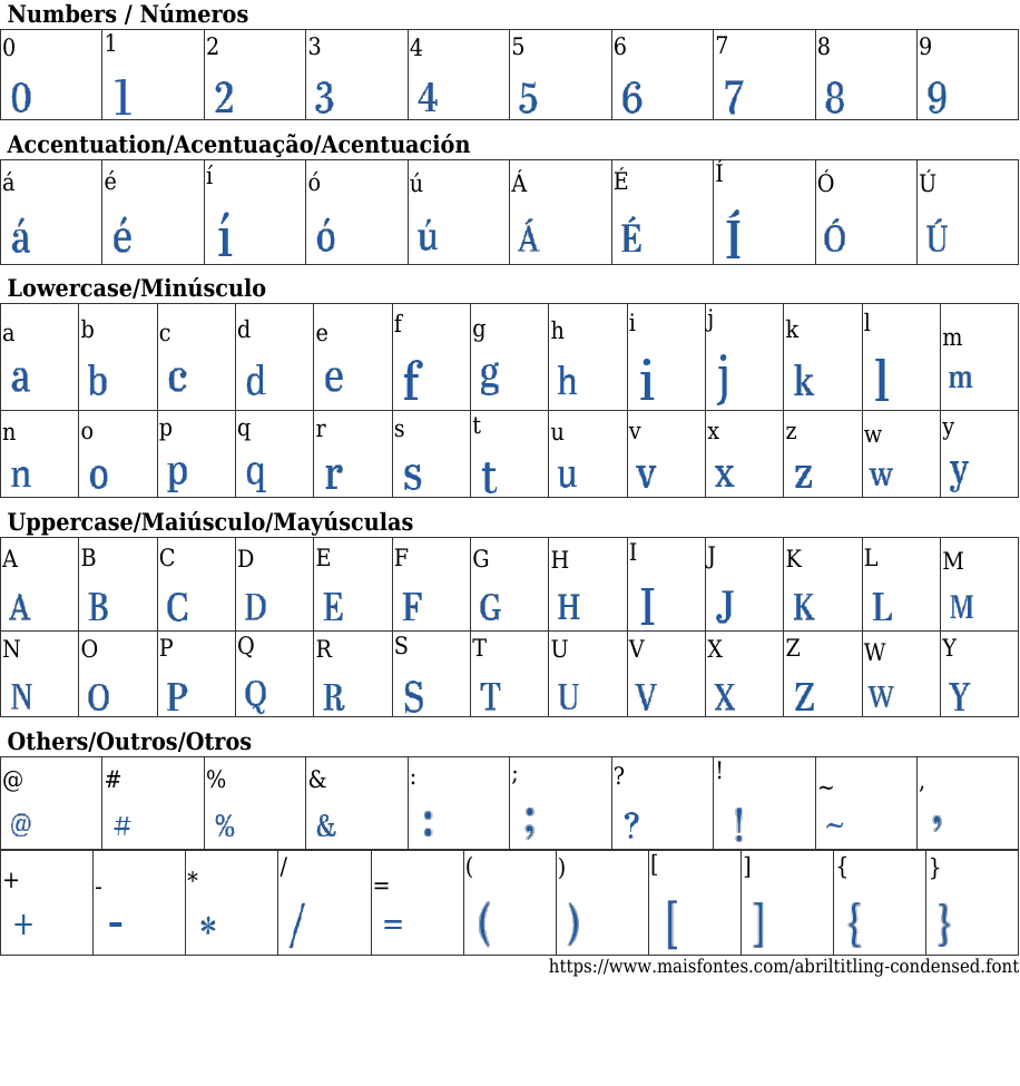 Abril Titling Condensed Font: Free Download | MaisFontes