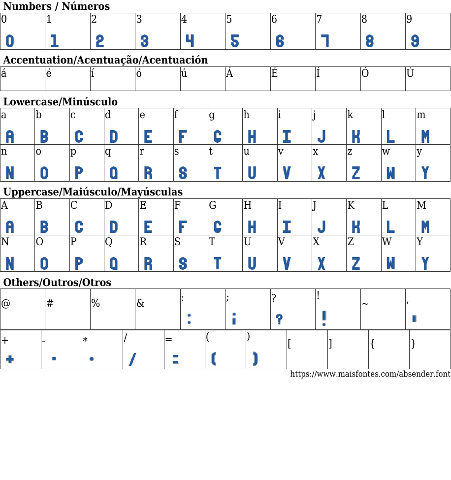 Absender: Free Font Download | MaisFontes