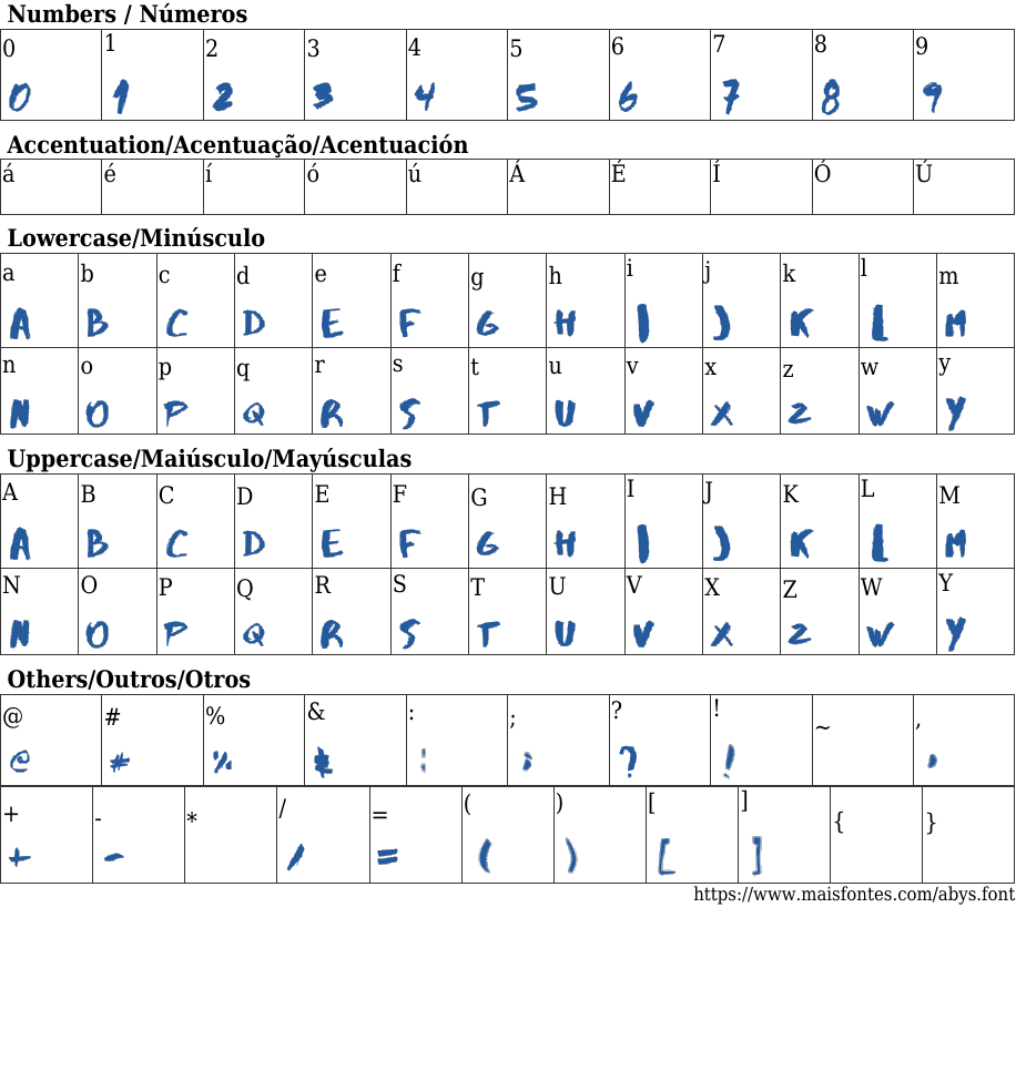 Abys Font: Free Download | MaisFontes