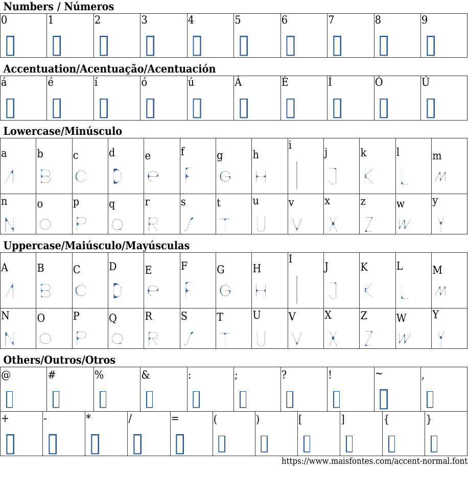Accent normal Font: Free Download | MaisFontes
