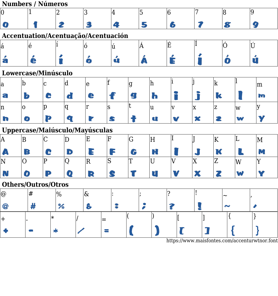 Accent URWT Normal: Free Font Download | MaisFontes