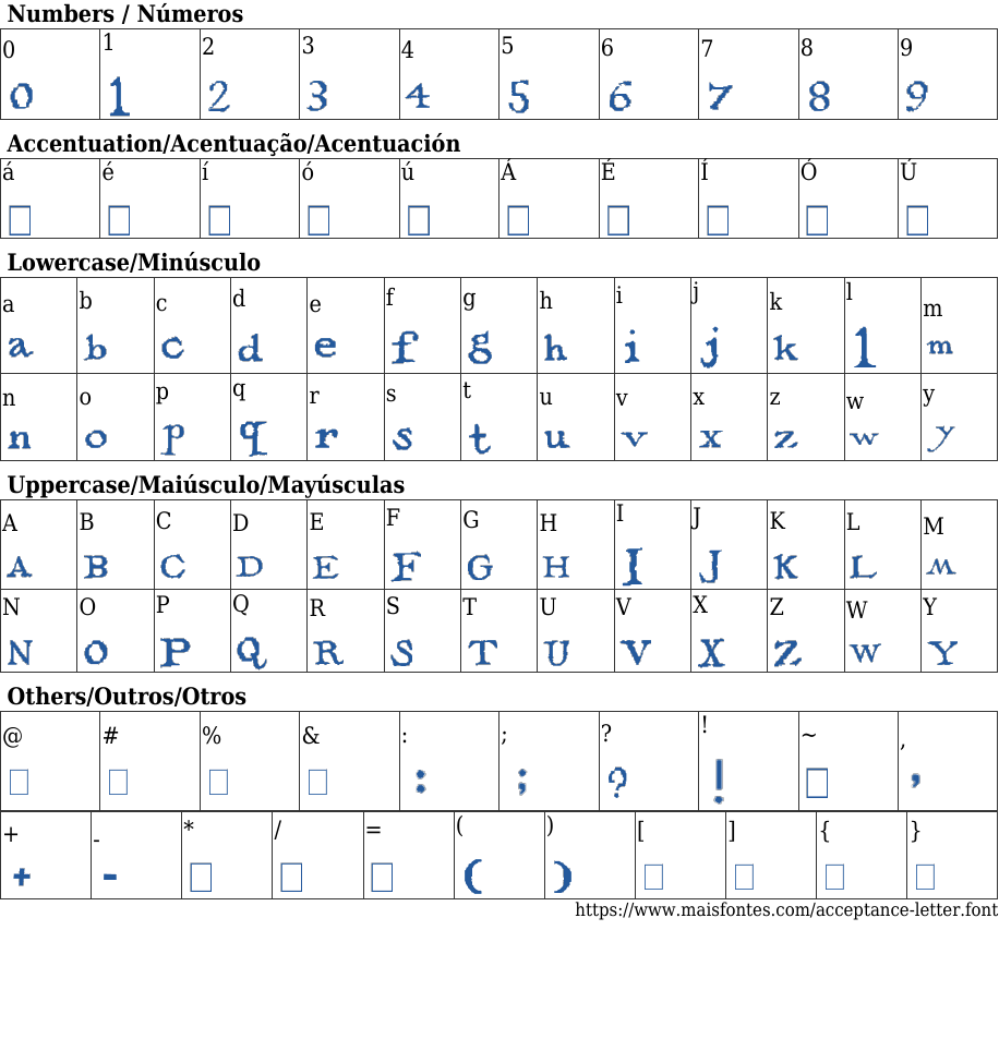Acceptance Letter Font: Free Download | MaisFontes