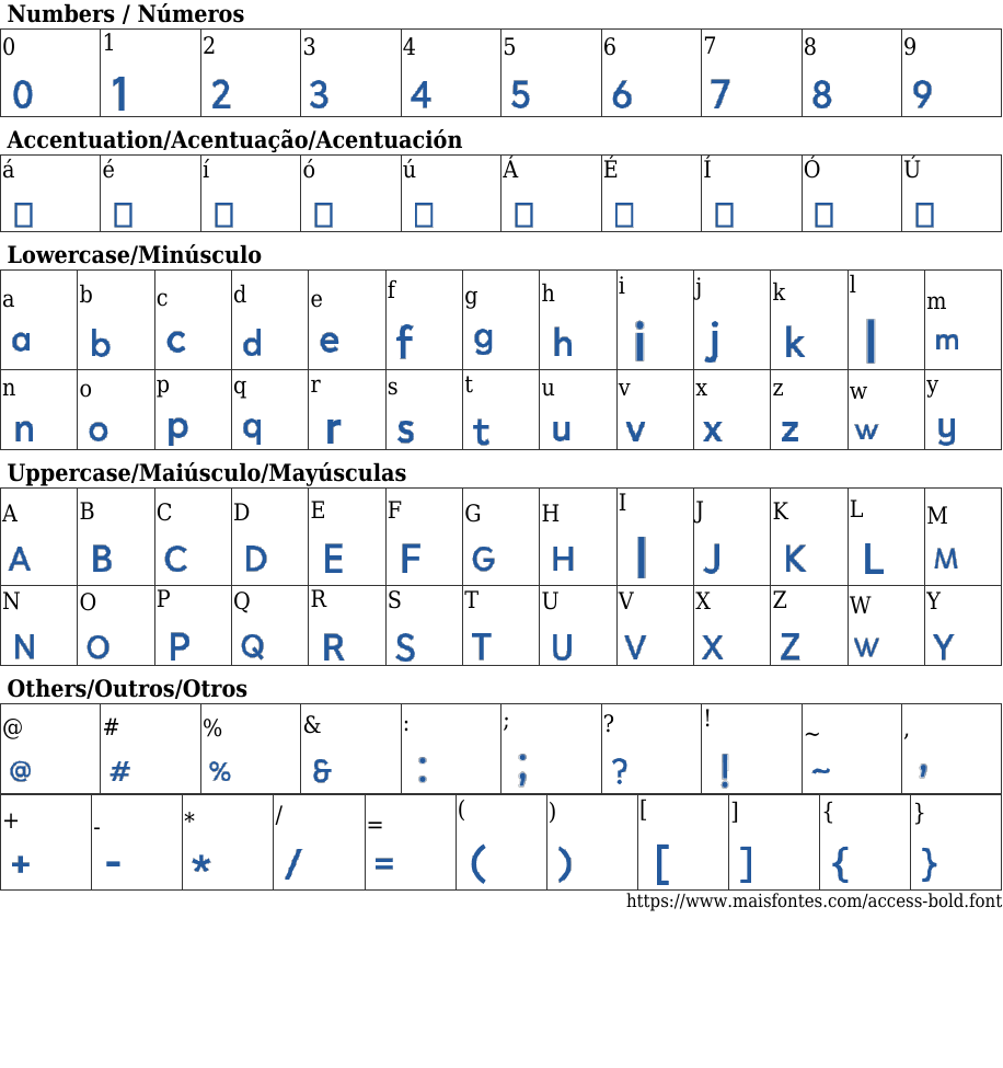 Access Bold: Free Font Download | MaisFontes