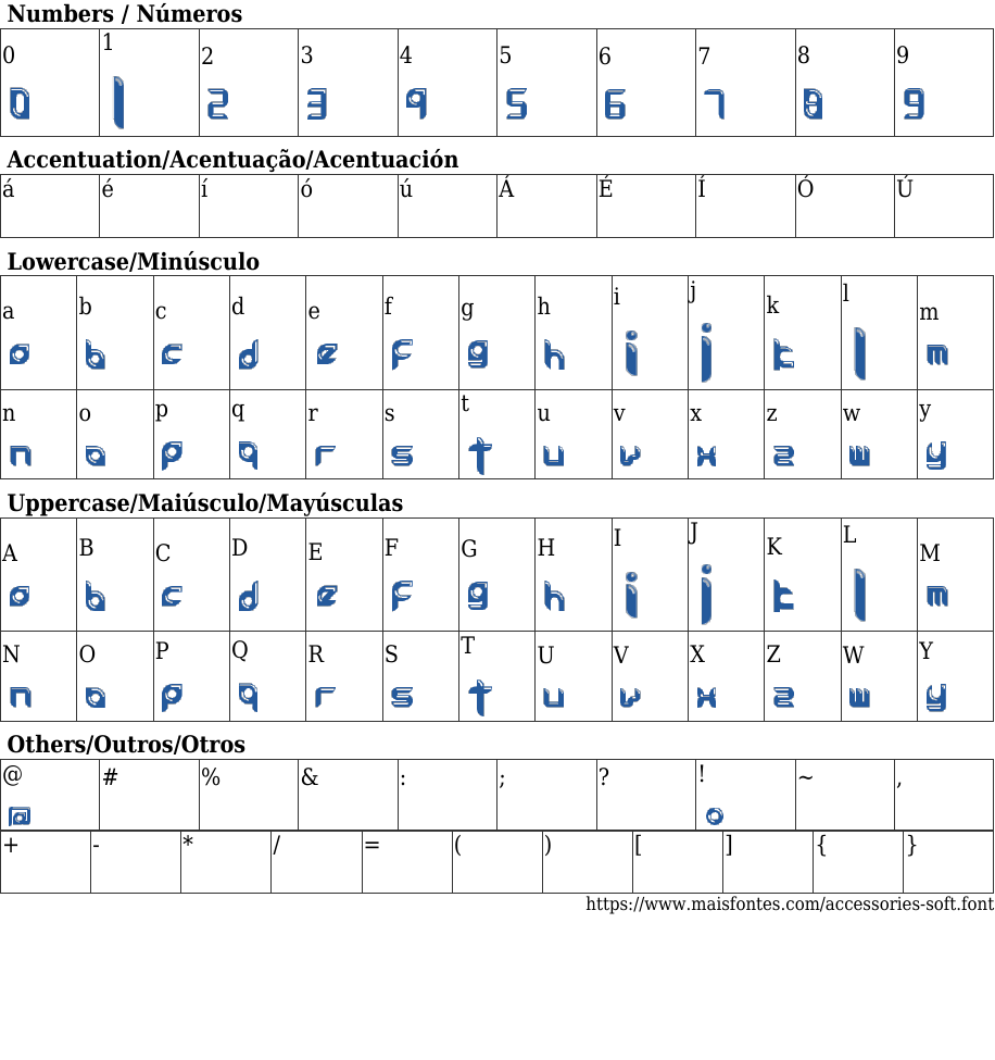 Accessories soft: Free Font Download | MaisFontes