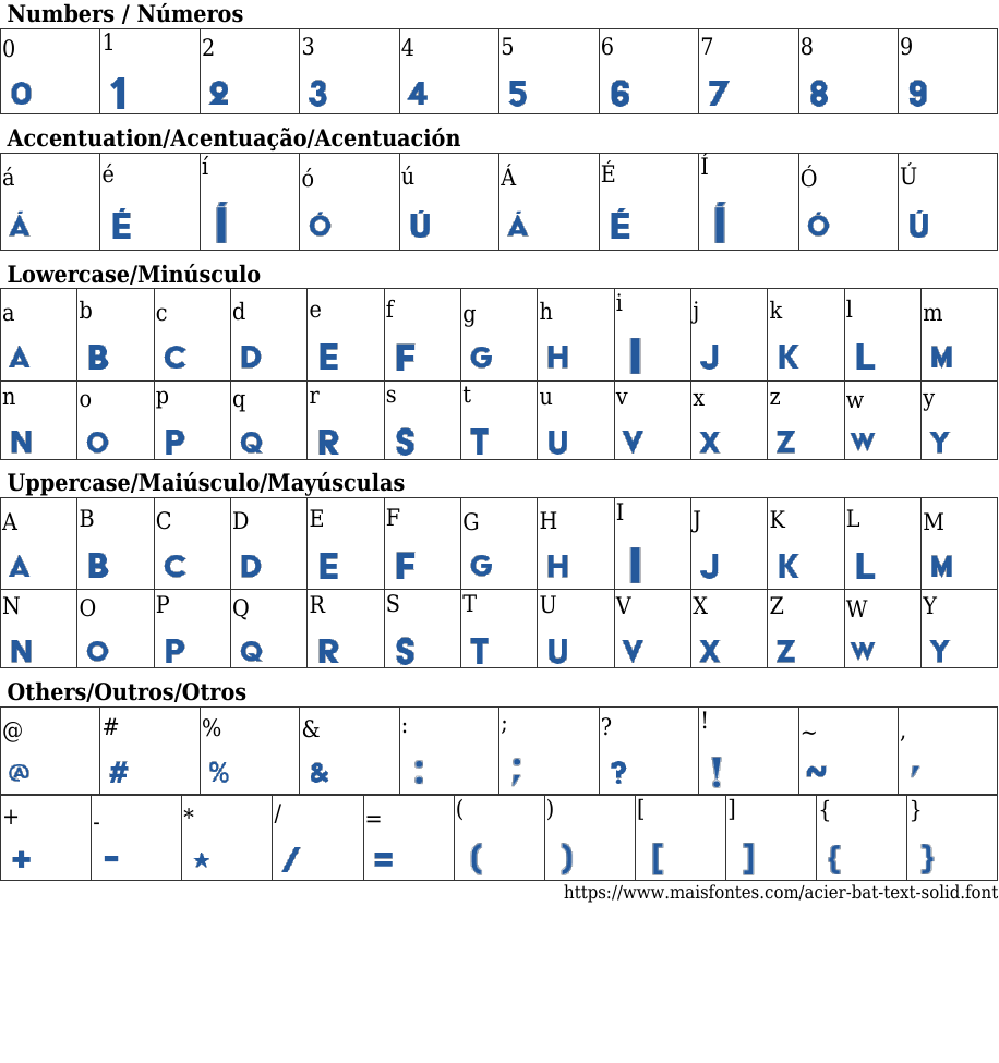 Acier BAT Text Solid Font: Free Download | MaisFontes