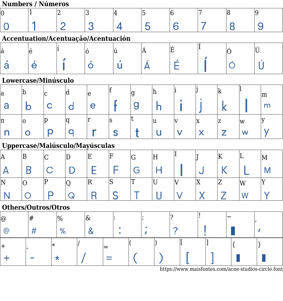 Acne Studios Circle: Free Font Download | MaisFontes