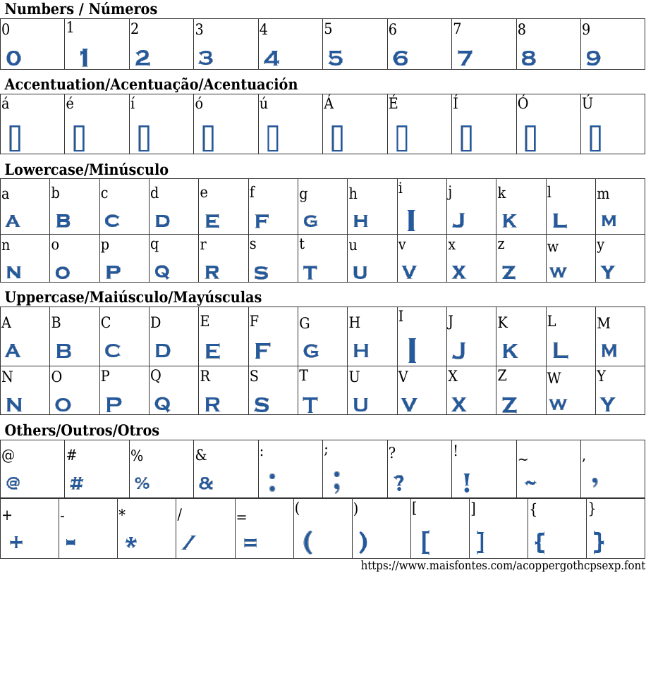 ACopper Gothic Caps Expanded: Free Font Download | MaisFontes