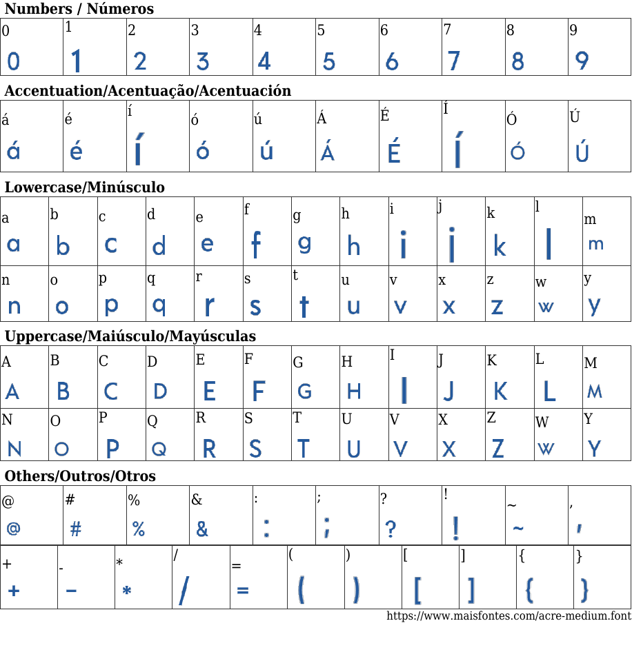 Acre Medium Font: Free Download | MaisFontes