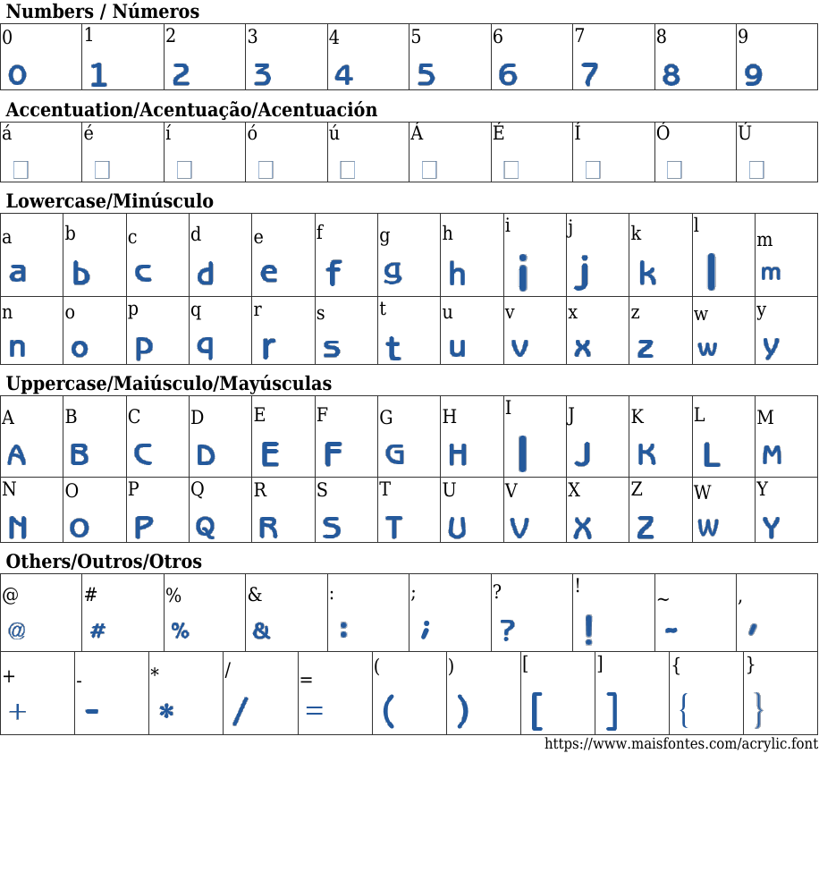 Acrylic: Free Font Download | MaisFontes