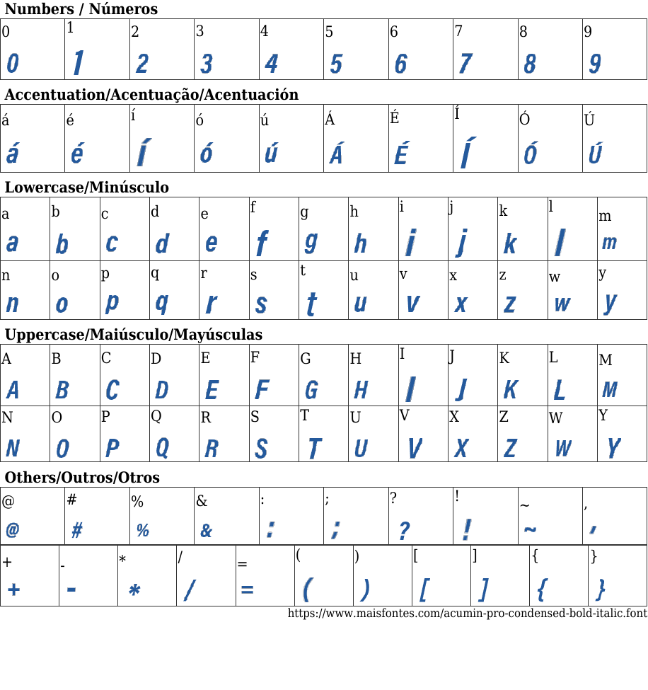 Acumin Pro Condensed Bold Italic: Free Font Download | MaisFontes