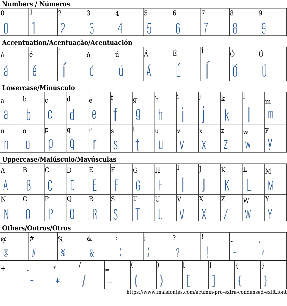 Acumin Pro Extra Condensed ExtraLight: Descargar Fuente Gratis | MaisFontes