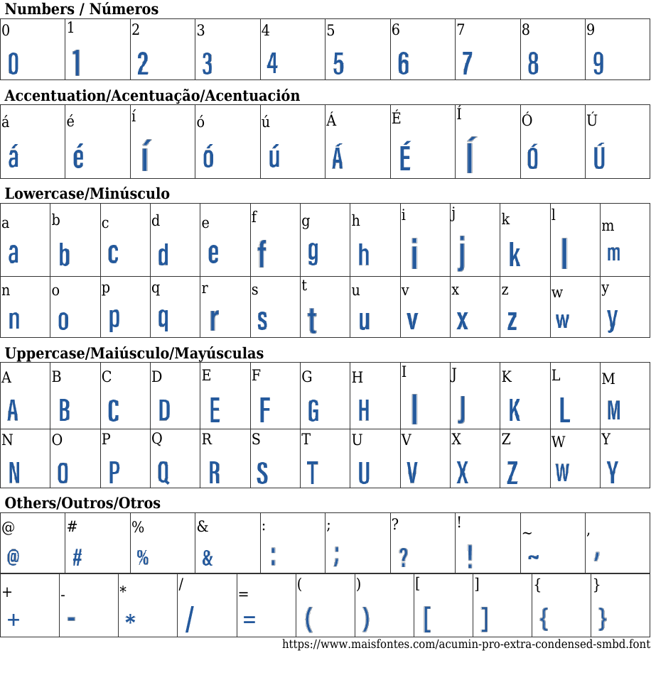 Acumin Pro Extra Condensed SemiBold Font: Free Download | MaisFontes