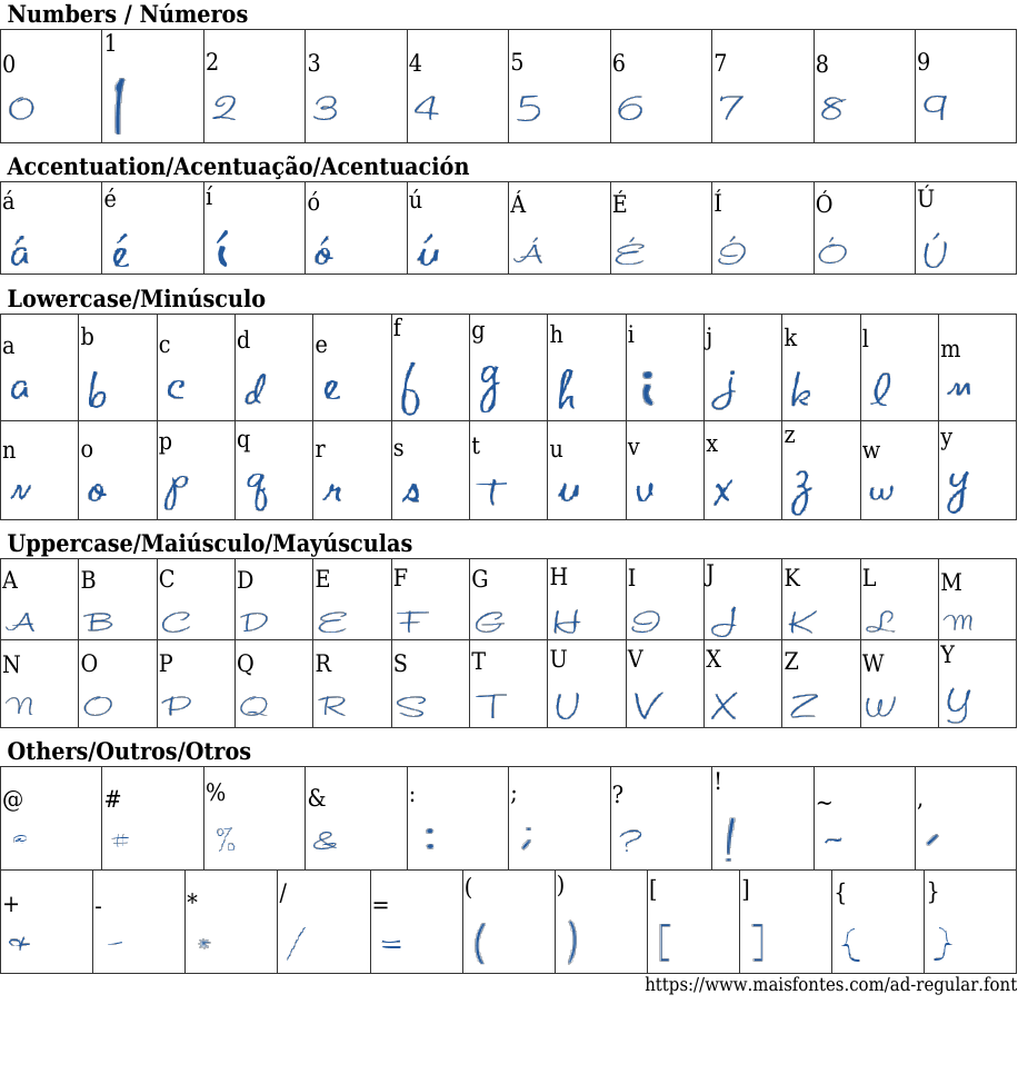 Ad Regular: Free Font Download | MaisFontes