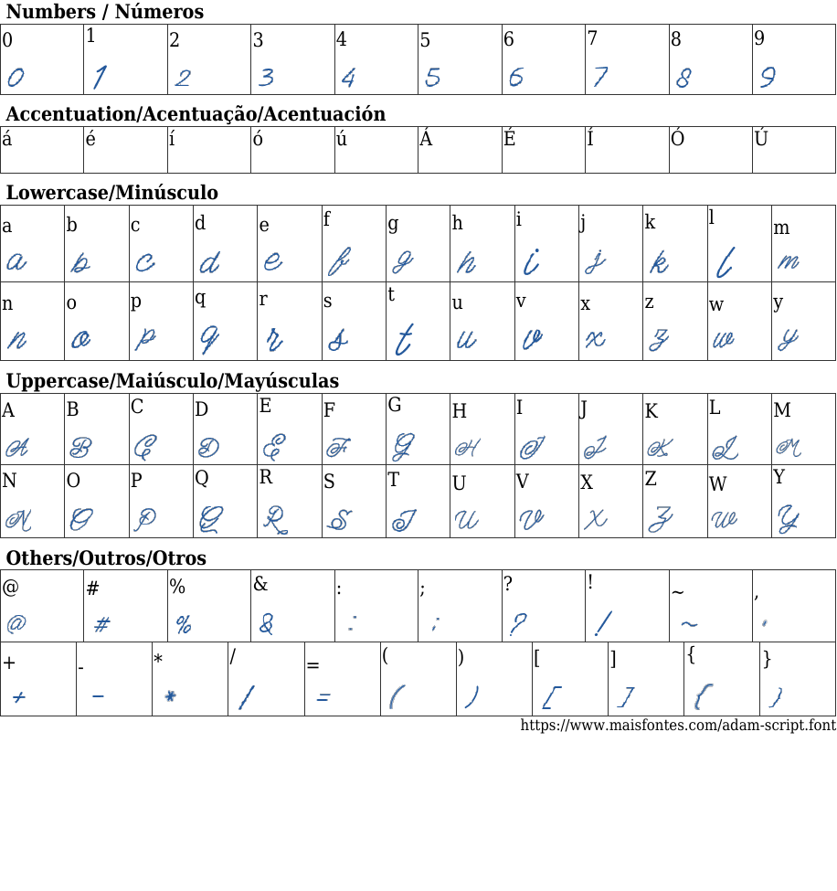 Adam Script Font: Free Download | MaisFontes