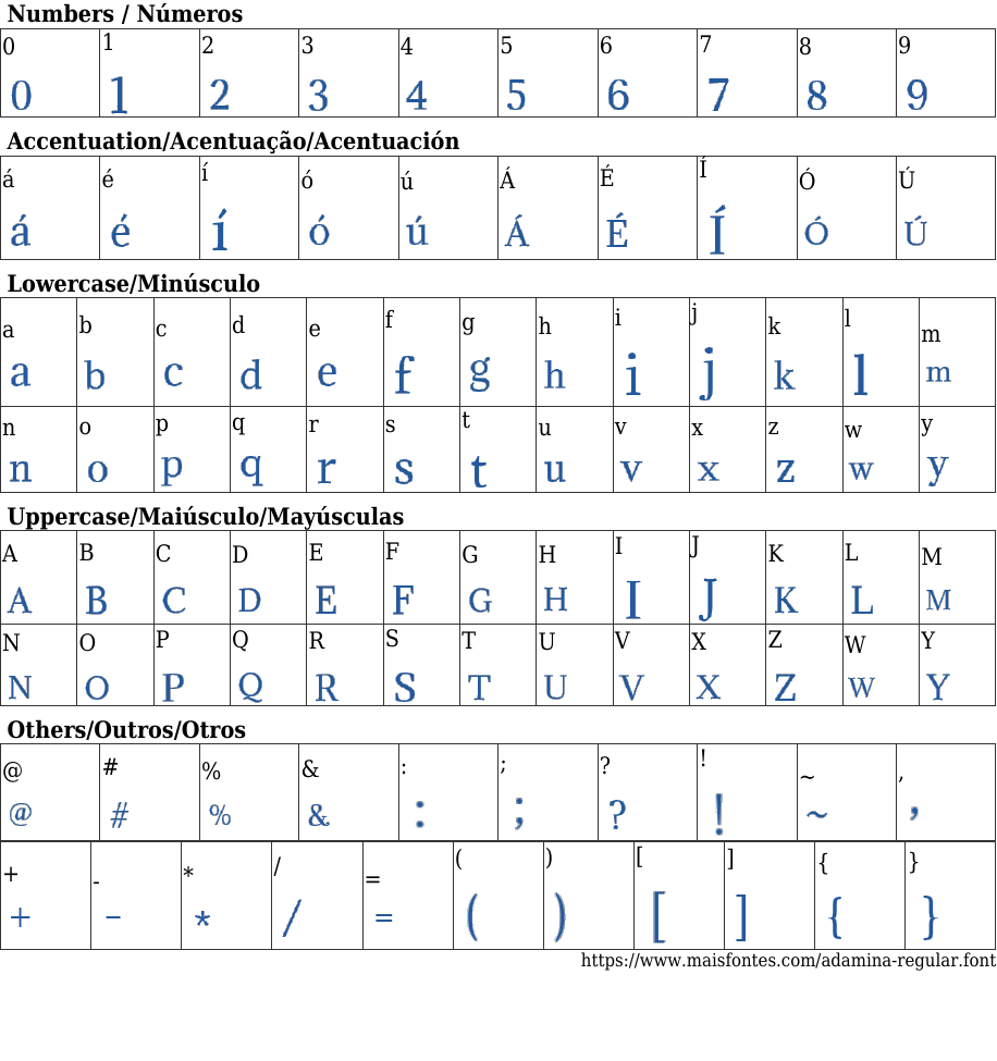 Adamina Regular: Baixar Fonte Grátis | MaisFontes