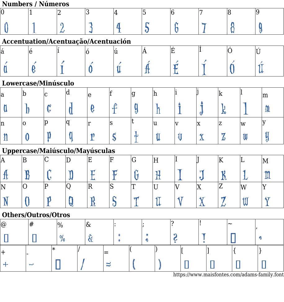 Adams Family: Free Font Download | MaisFontes
