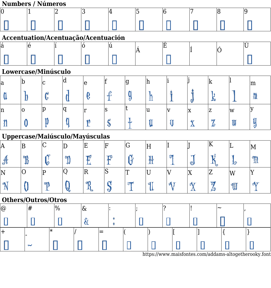 Addams Altogether Ooky: Free Font Download | MaisFontes