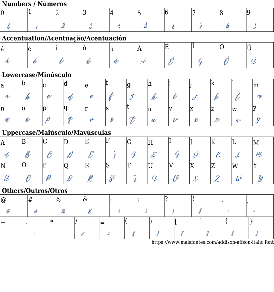 Addison Affson Italic: Baixar Fonte Grátis | MaisFontes