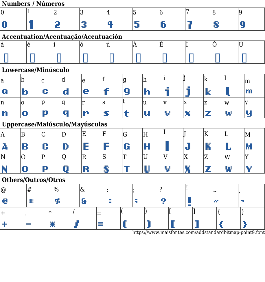 AddStandardBitmap Point9: Baixar Fonte Grátis | MaisFontes