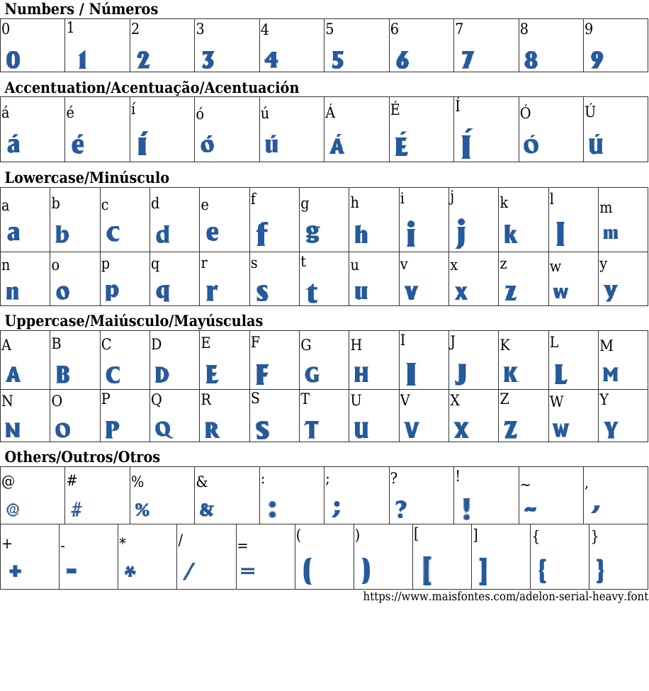 Adelon Serial v.2012 Heavy: Descargar Fuente Gratis | MaisFontes