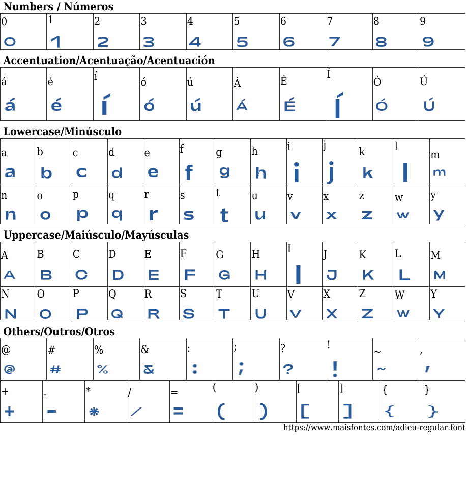Adieu Regular Font: Free Download | MaisFontes