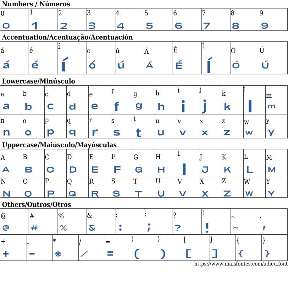 Adieu: Free Font Download | MaisFontes