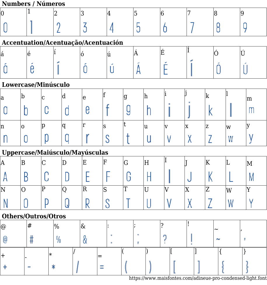 Adineue PRO Condensed Light: Download Free Font | MaisFontes