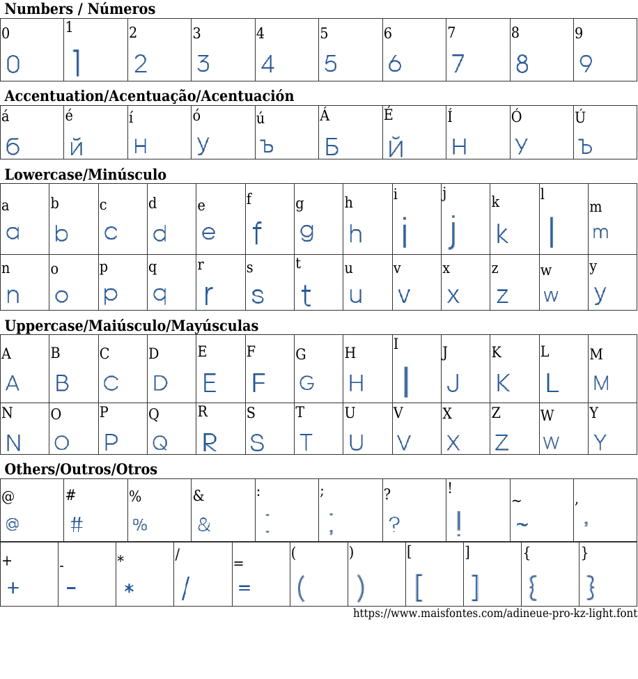Adineue Pro KZ Light: Free Font Download | MaisFontes