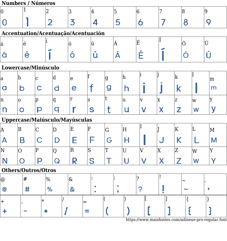 Adineue PRO Regular Font: Free Download | MaisFontes