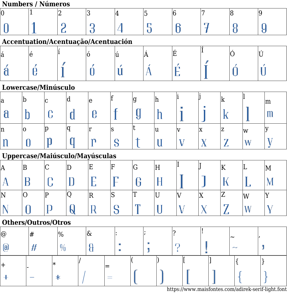 Adirek Serif Light: Baixar Fonte Grátis | MaisFontes