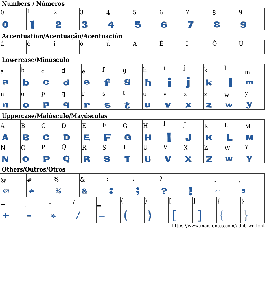 AdLib Wide: Free Font Download | MaisFontes