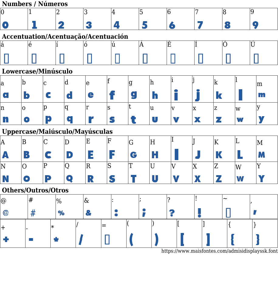 Admisi Display SSK Font: Free Download | MaisFontes