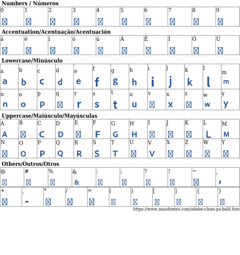 Adobe Clean PS Bold: Baixar Fonte Grátis | MaisFontes