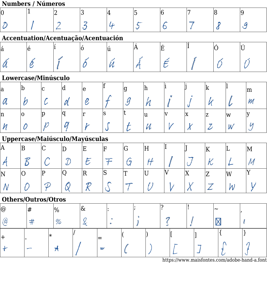 Adobe Hand A: Baixar Fonte Grátis | MaisFontes