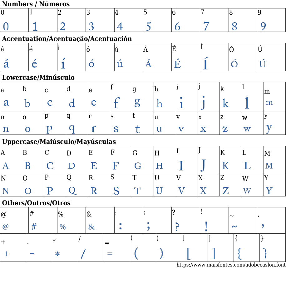 Adobe Caslon：免费字体下载 | MaisFontes