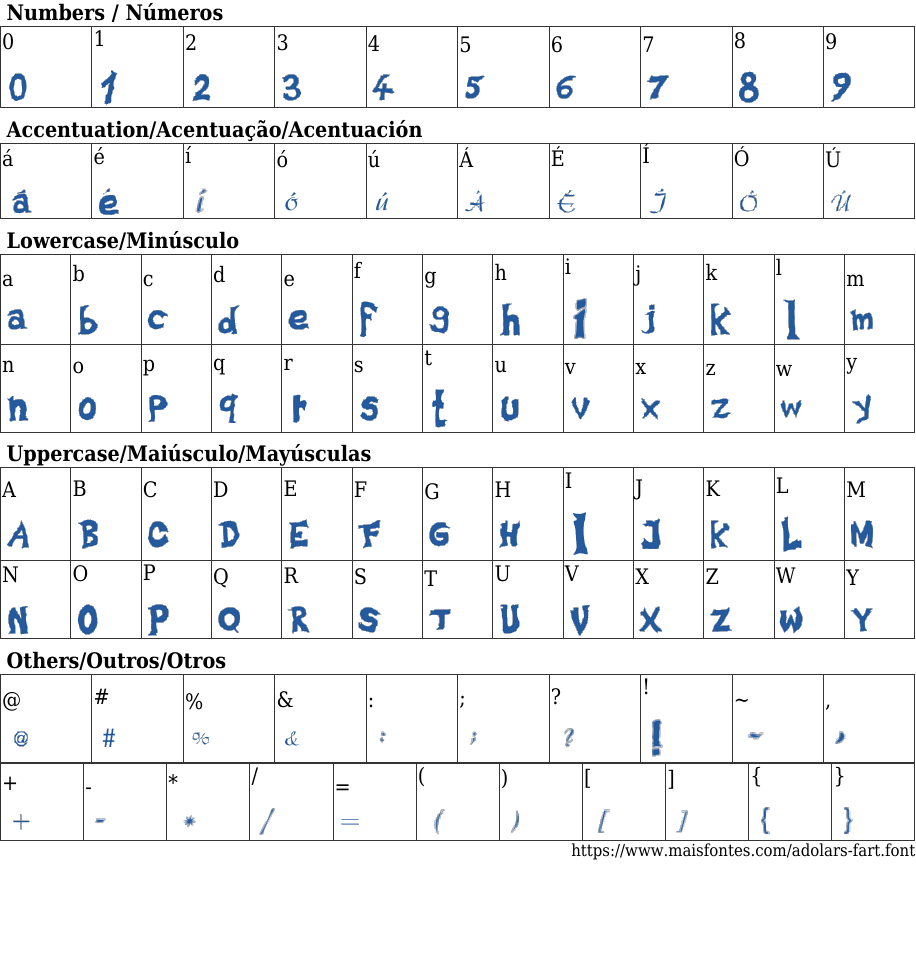 Adolars fart Font: Free Download | MaisFontes