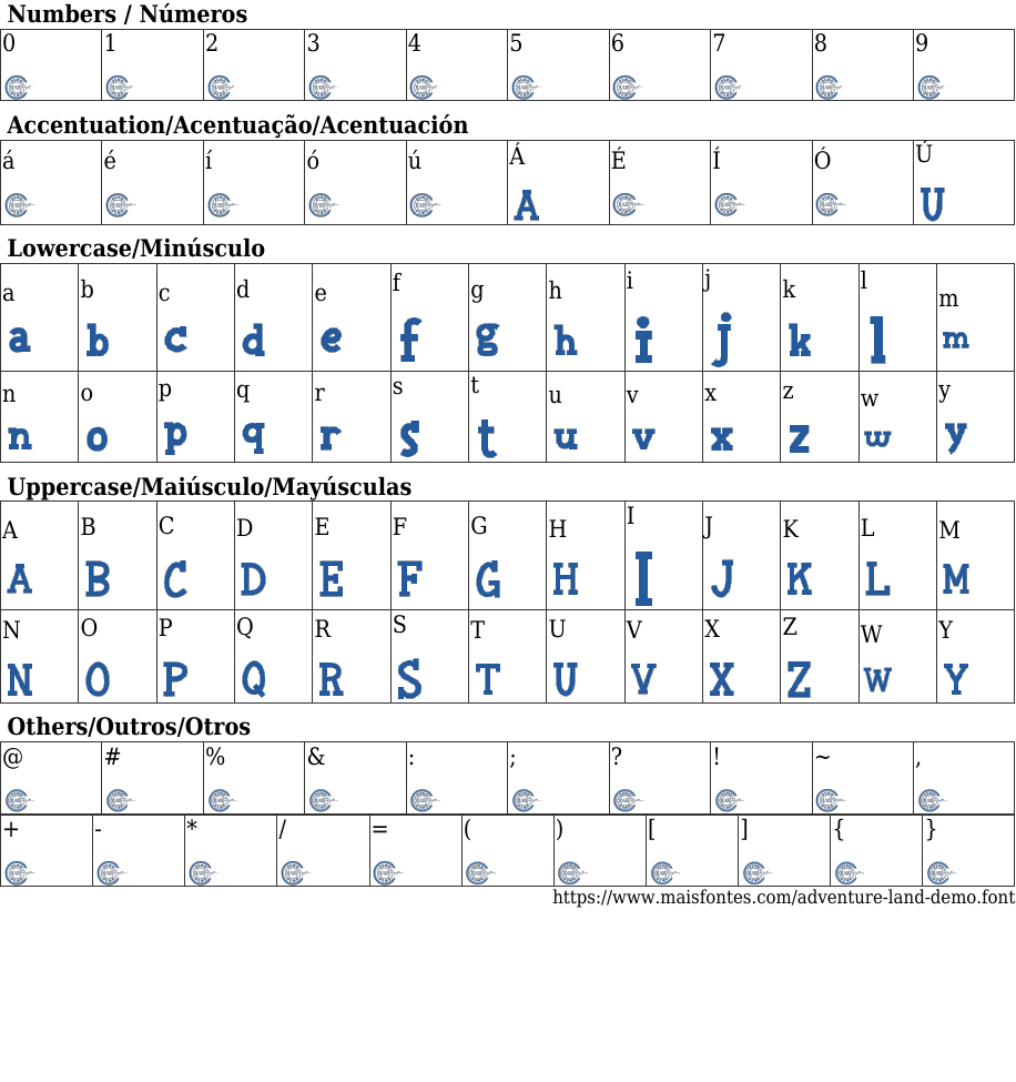 Adventure Land: Baixar Fonte Grátis | MaisFontes