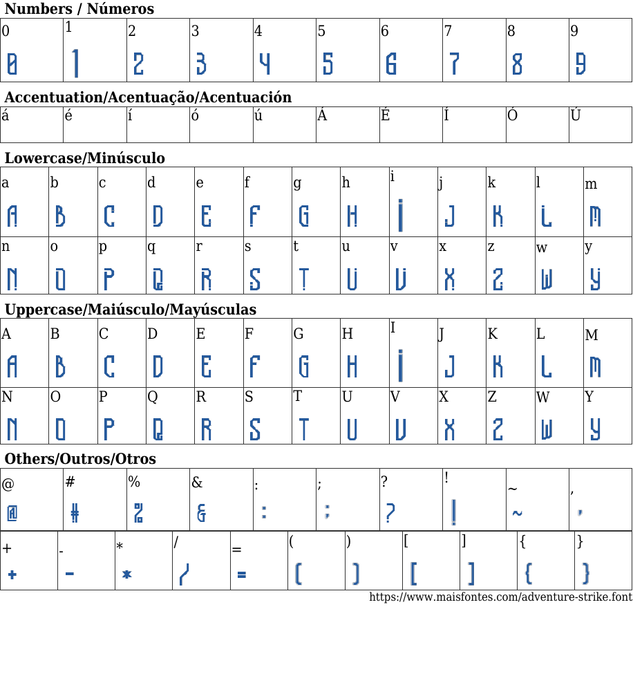 Adventure Strike: Baixar Fonte Grátis | MaisFontes